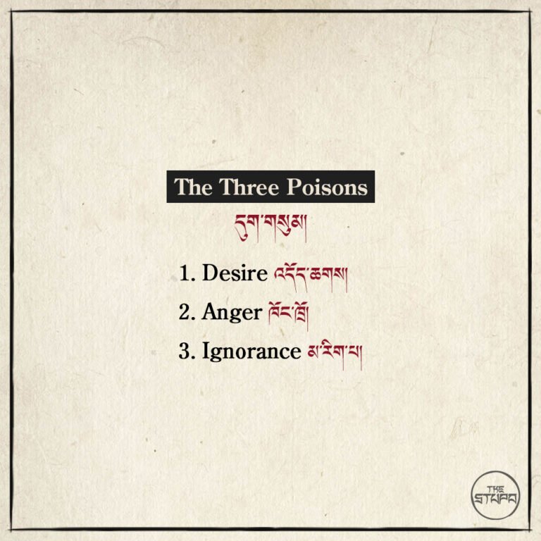 The Three Poisons དུག་གསུམ། - The Stupa